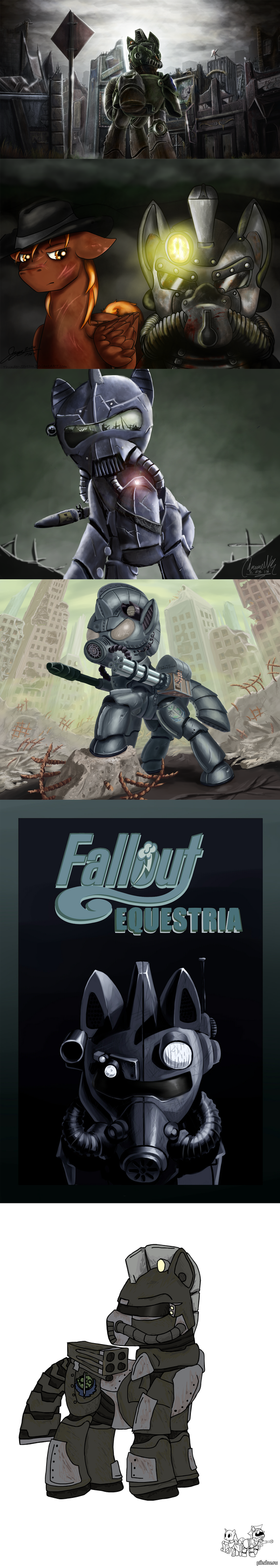 Fallout: Equestria. Powerarmor | Пикабу