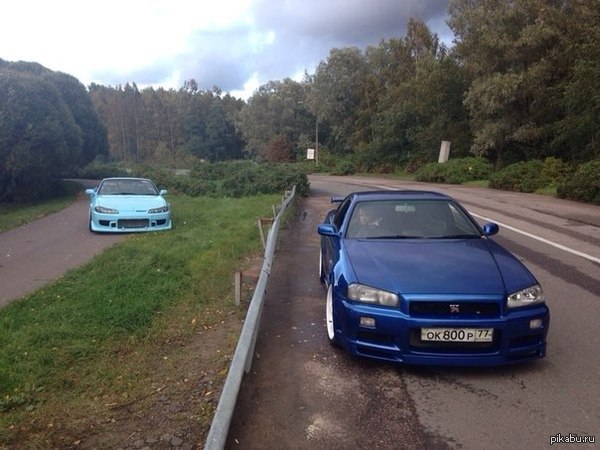 Gt-R R34 и Silvia S15 Varietta | Пикабу