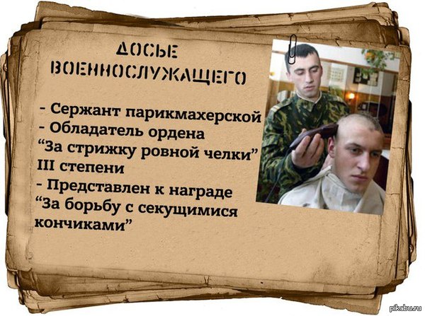 Призывники смогут проходить военную службу в качестве парикмахера | Пикабу