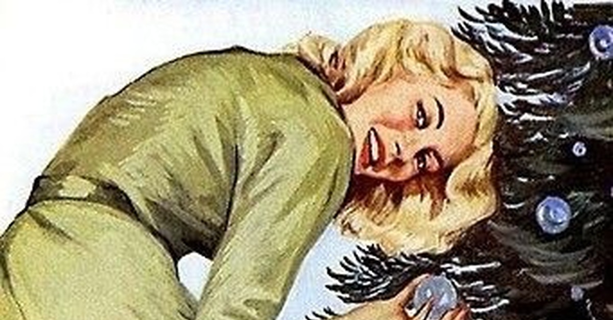 Новогодний пин-ап | Пикабу